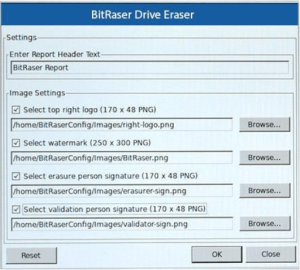 Steps to Customize BitRaser Drive Eraser Report?