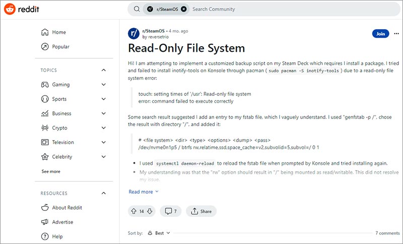 Recover Data From Hard Drive With A Read-Only File System Error